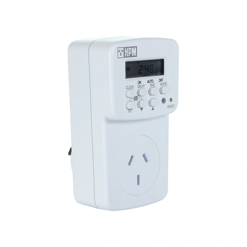 Hpm D817 2dp Digital 7 Day Timer 2 Pole 2400w White