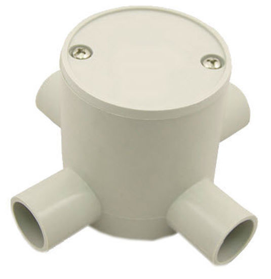 4 Way 20mm DEEP Junction Box DJB4-20 - NATIONAL LIGHT SOURCES