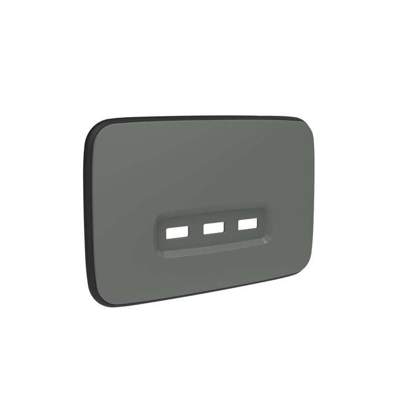 Clipsal Iconic Essence E3043USBC-AG | 3 Gang Horizontal Shelf USB ...