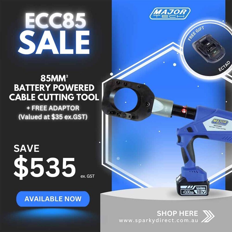 Major Tech ECC85 | Battery Powered Cable Cutting Tool