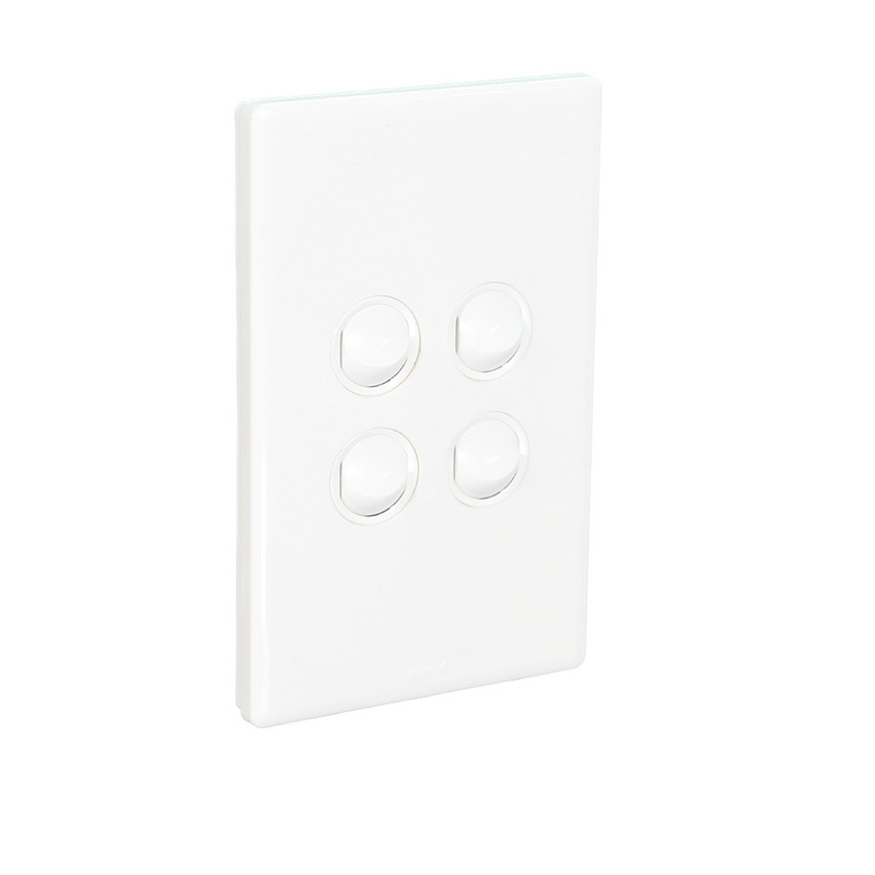 Legrand ED770-4WE | Dedicated Plate 4 Gang Switch 16Amp Excel Life