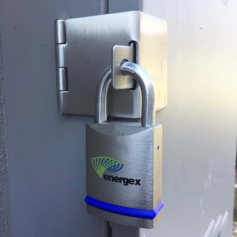 Energex Lock Bundle – Crocodile Padlock and Stainless Steel Clasp for ...