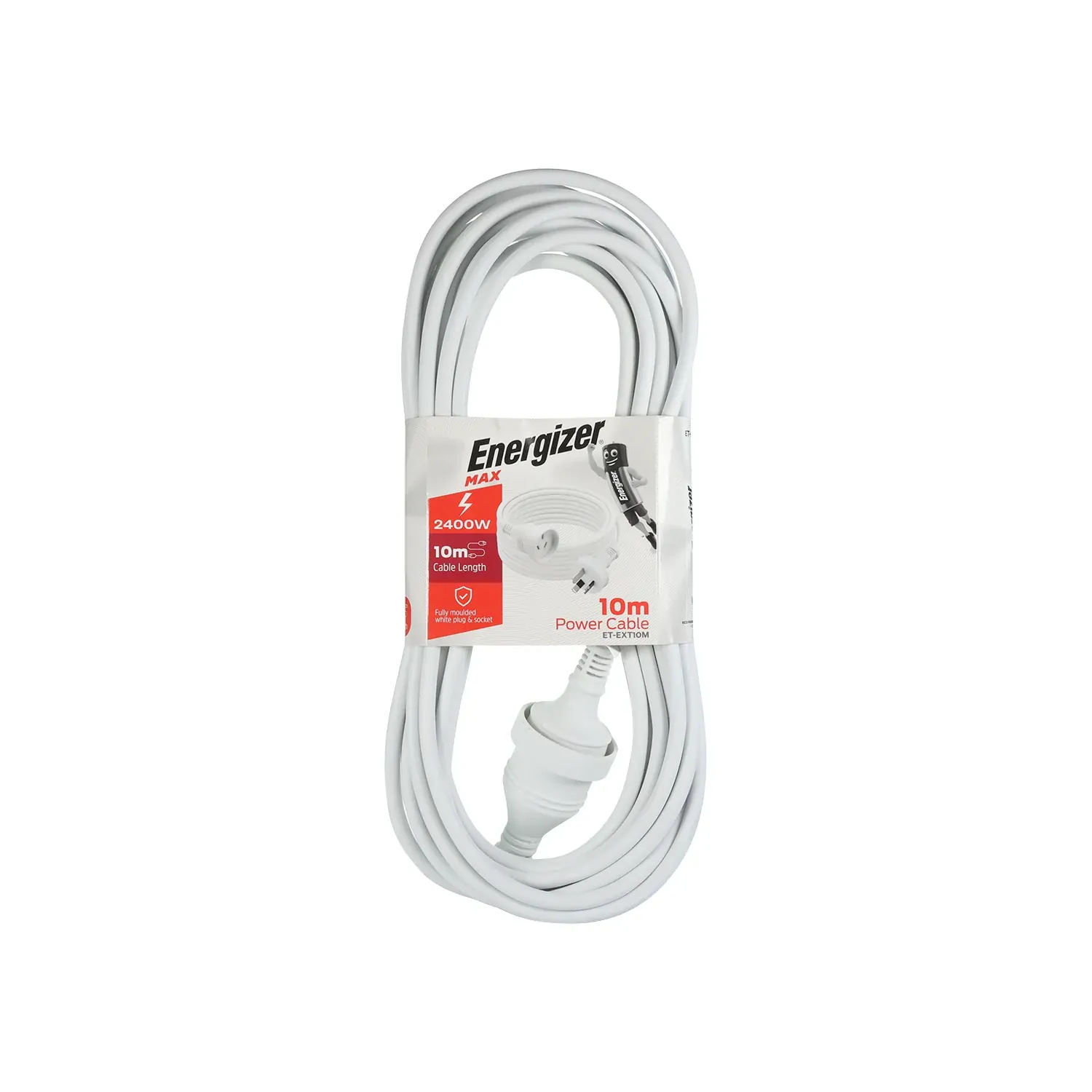 Energizer ETEXT10M | 10 Meter Extension Lead 10 Amp | White