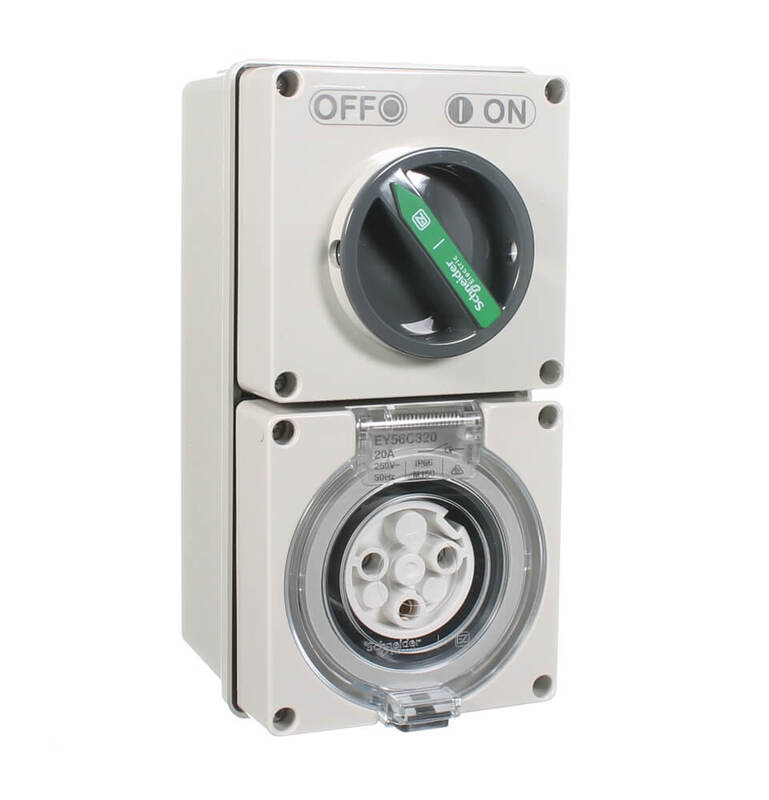 CLIPSAL EY56C320 EASY56 | Switched Outlet 1PH 20A 3 Pin 20Amp IP66