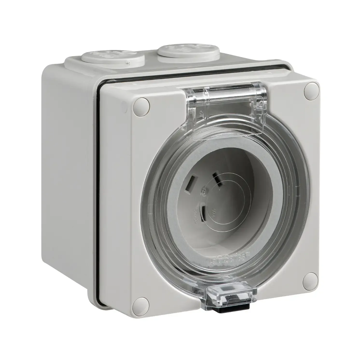 Clipsal EY56SO310 | Easy56 3 Pin Outlet 10A IP66 | Surface Mount Grey