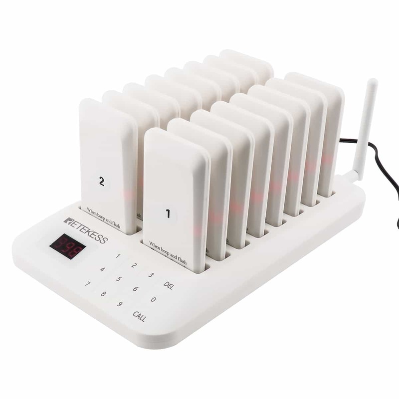 Wireless Paging System | TD157 Restaurant/Food Van Paging System | 16 ...