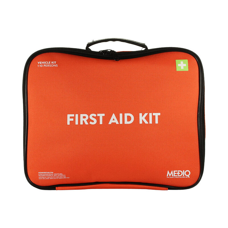 MEDIQ FAEVS Essential Vehicle First Aid Kit | 208 Pieces | Soft Pack