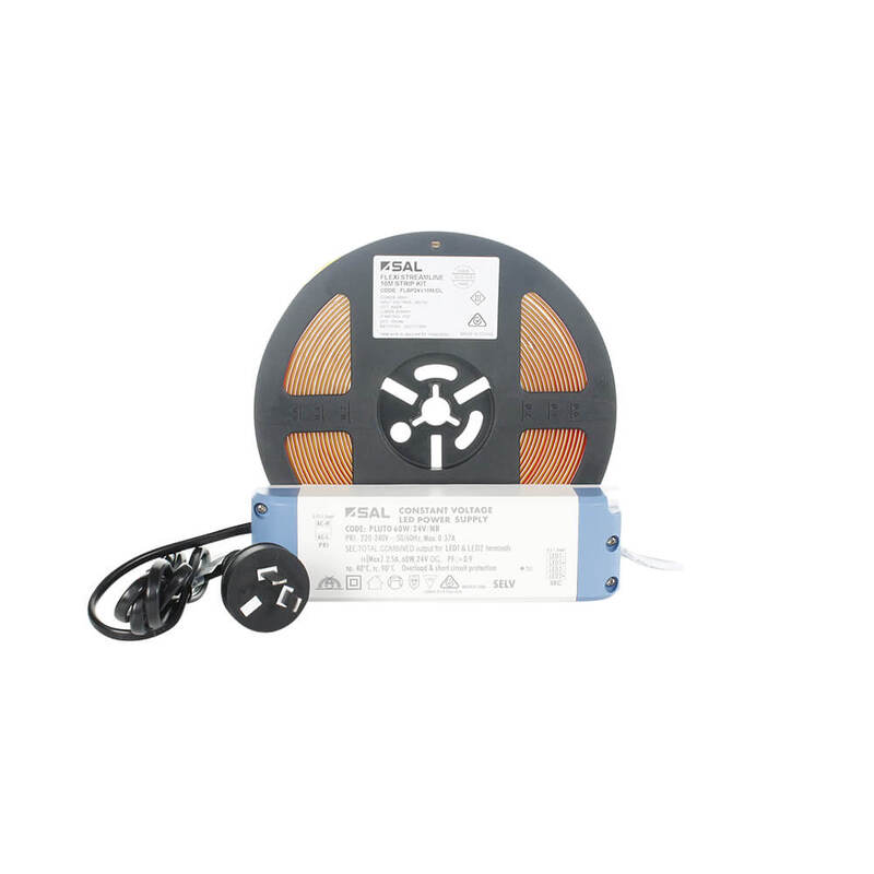 SAL Flexi LED Streamline Strip 10M - 6000K Non-Dimmable, Easy Install