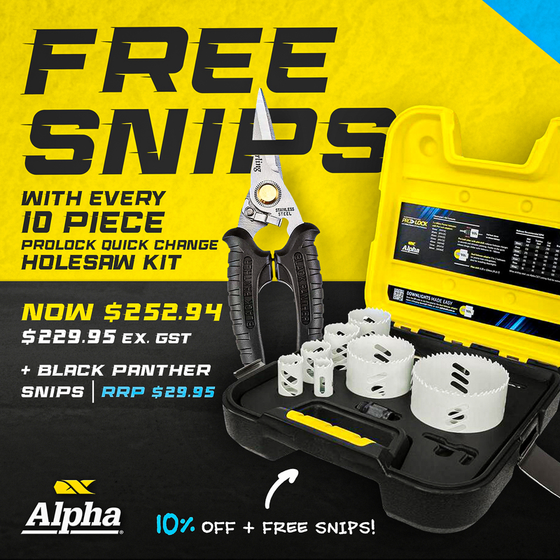 Alpha HSKELW10QR | 10 Piece Prolock Quick Change Holesaw Kit