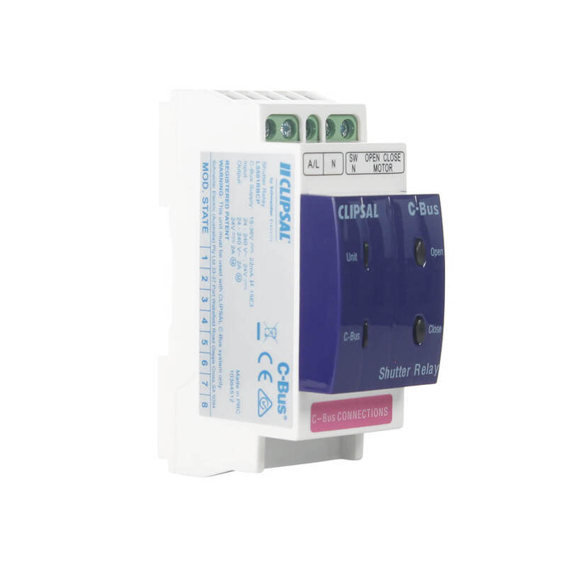 Clipsal L5501RBCP C-Bus Shutter Relay Unit 1 Channel - DIN Rail Mounted