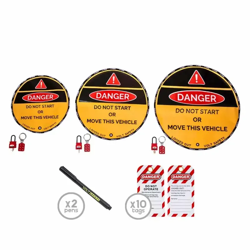 Volt Safety LOCKOUT-KIT-SW | Steering Wheel Lockout Cover Kit With 3 ...