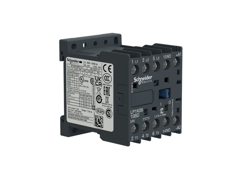 Schneider Electric LP1K0910BD | TeSys K Contactor 3P 9A 690V