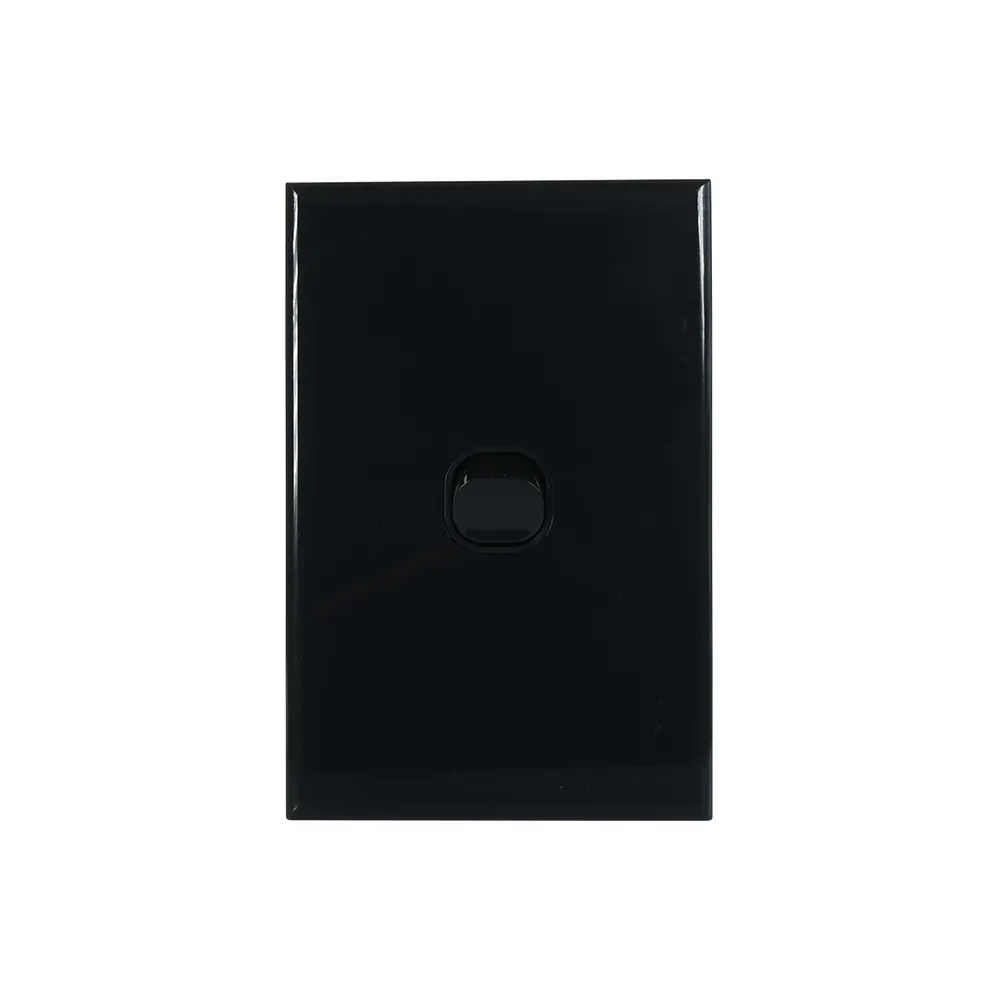 CSG LS101VB-L | GEO 1 Gang Slimline Switch 10AX | Black