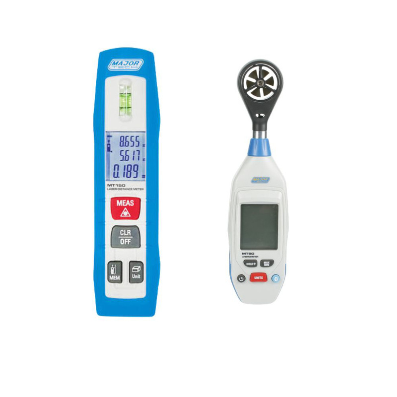 Major Tech MATE-3 | MT150 Laser Distance Meter + MT90 Anemometer