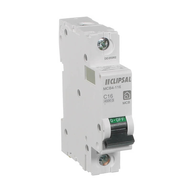CLIPSAL MCB4-116 | 16amp Single Pole 4.5kA Circuit Breaker