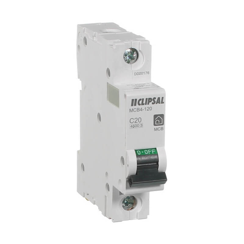 CLIPSAL MCB4-120 | 20amp Single Pole 4.5kA Circuit Breaker - Clipsal ...