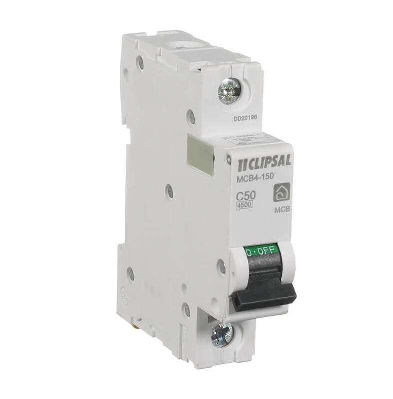 CLIPSAL MCB4-150 | 50amp Single Pole 4.5kA Circuit Breaker - Clipsal by ...