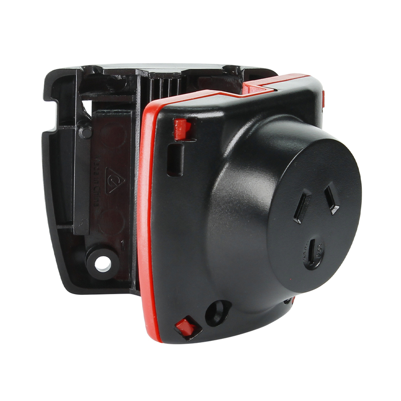 Melec ML-BS-PB | Blind Snake™ Rapid Plug Base | Black & Red