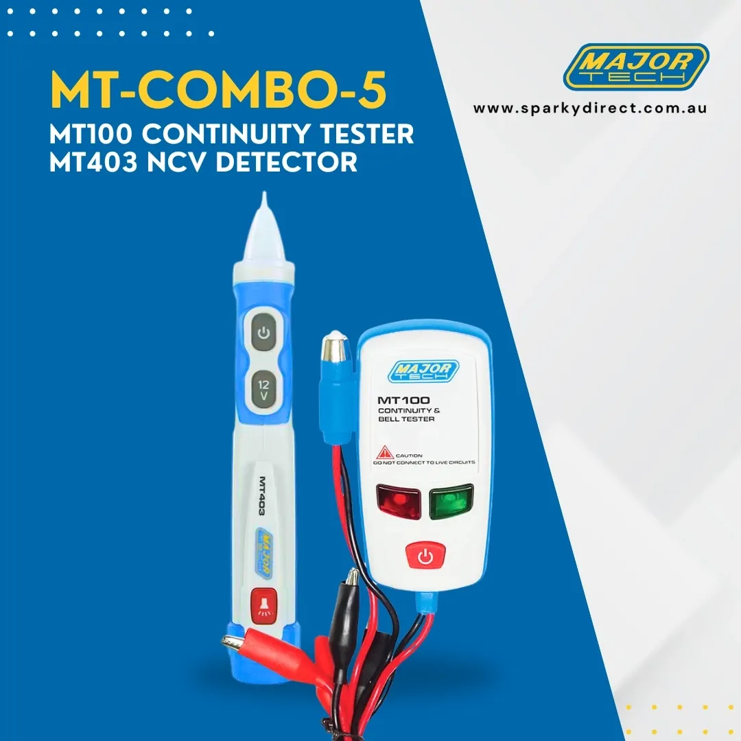 Major Tech MT-COMBO-5 | MT100 Continuity and Bell Tester + MT403 NCV ...