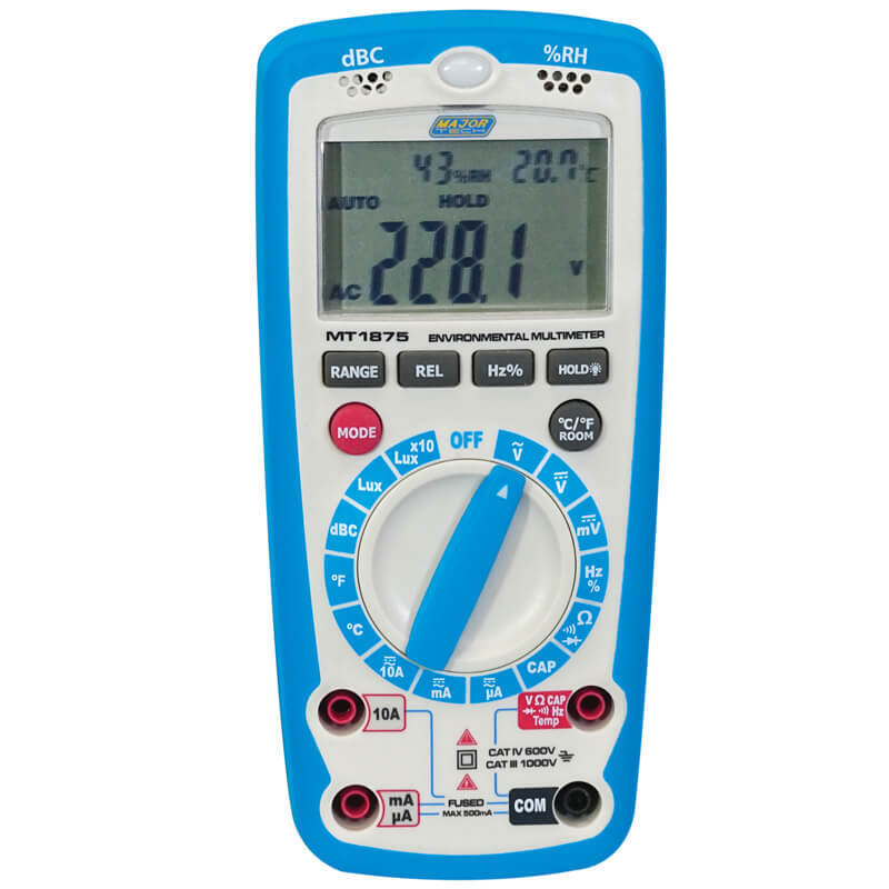 Major Tech MT1875 | 6-in-1 Environmental Multimeter