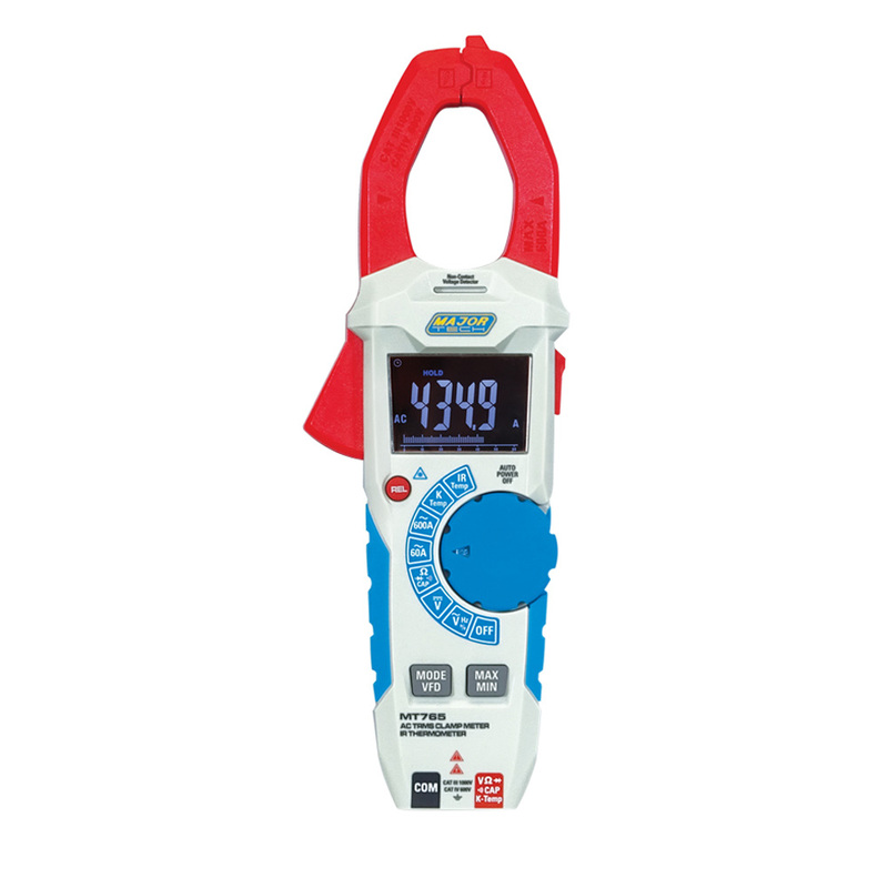 Major Tech MT765 | 600A AC IR Thermometer Clamp Meter