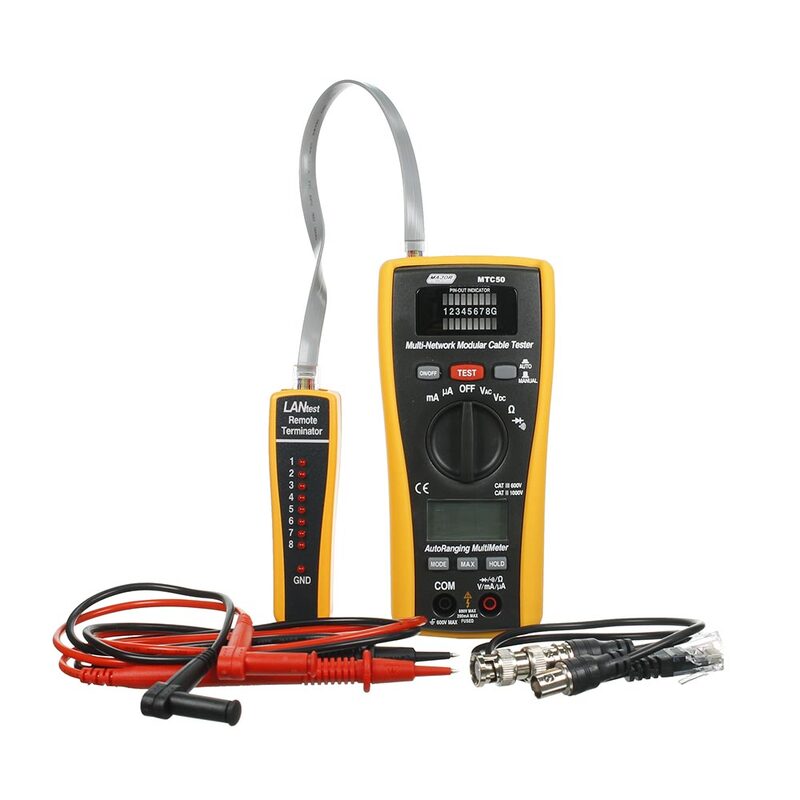 Major Tech MTC50 | 2-In-1 LAN Tester and Multimeter