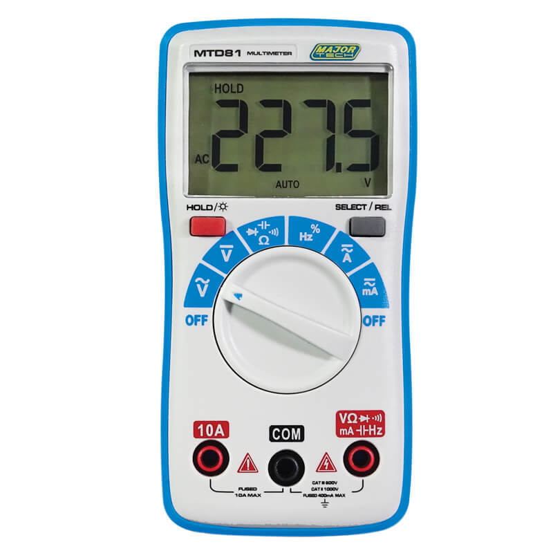 Major Tech MTD81 | Compact Auto Ranging Multimeter
