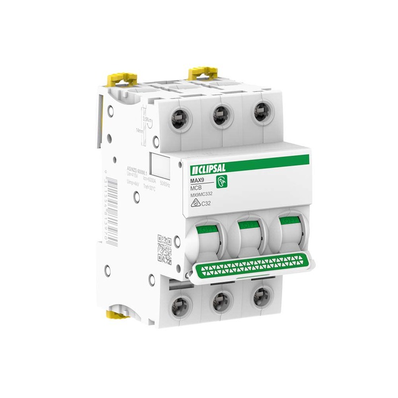 Clipsal MX9MC332 | 32amp Three Pole Circuit Breaker 6kA | MAX9