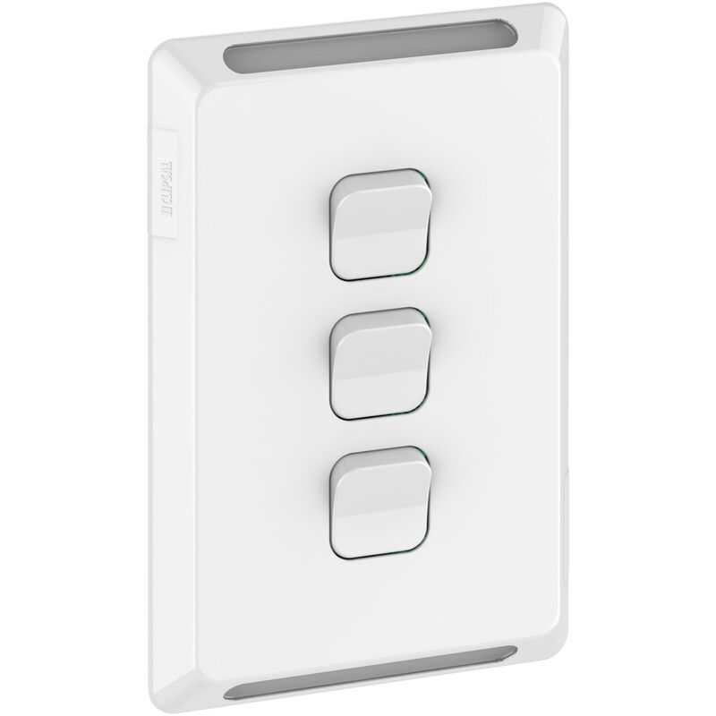 Clipsal Pro Series P3043VA-XW | 3 Gang 1/2 Way 20A/16AX 250v | Extra ...