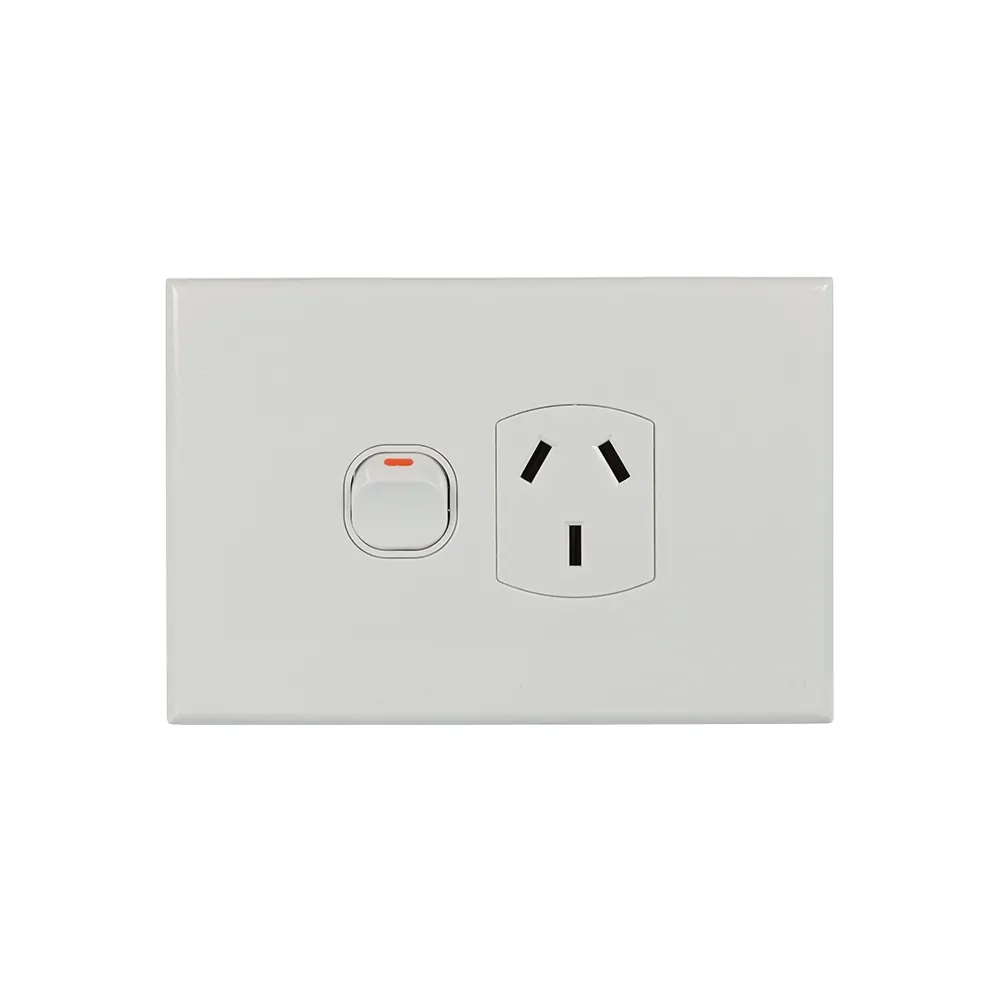 CSG POS10-L | Single Power Point Slimline GPO 10AX | White