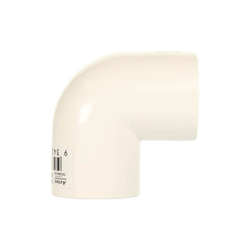 AC Direct PDP20-90E | 20mm Pressure Drain Pipe bend 90° Elbow | White