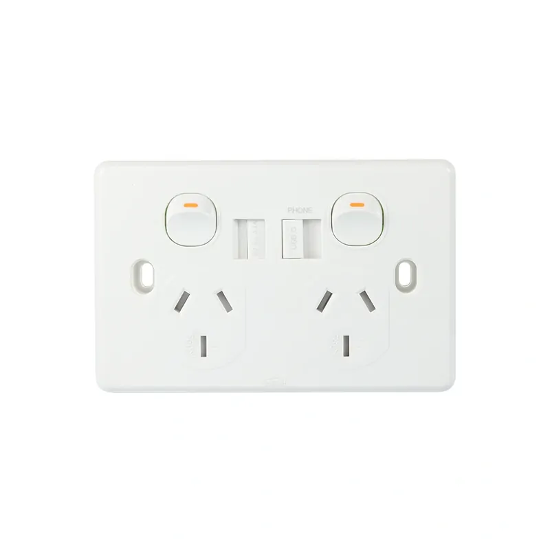 Trader Puma PUPPUSB2GACVP | Vandal Proof Double USB GPO Type A & C | White