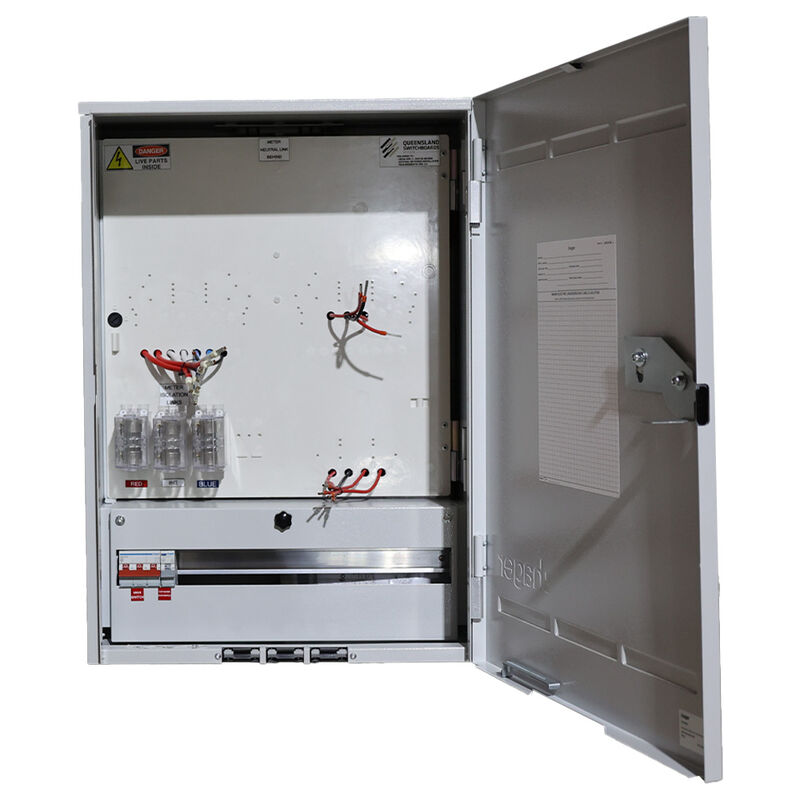 Queensland Switchboards QSPM3PNR | 63A 3P Pre-Wired Meter Box