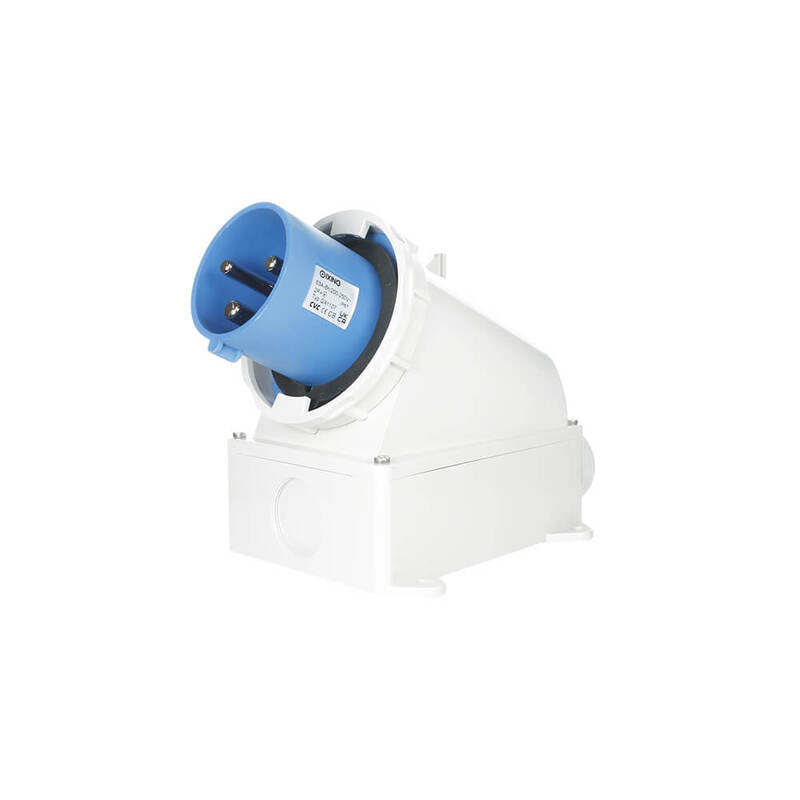 Qixing QX1107 | Appliance Inlet Surface Mounting 1-Phase 63A 230V 3-Pin ...
