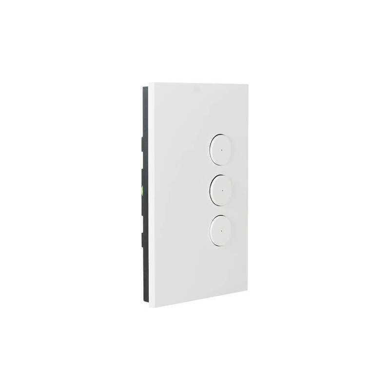 Clipsal Schneider R5043NL-ZW | C-Bus Saturn Zen Wall Button 3 Gang | White