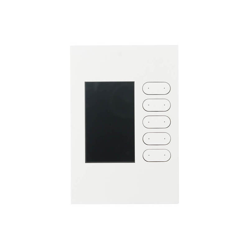 Clipsal R5045EDLW-ZW Saturn Zen 5 Button Wall Plate - White