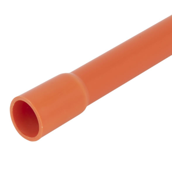 32mm Heavy Duty Orange Rigid Conduit PVC