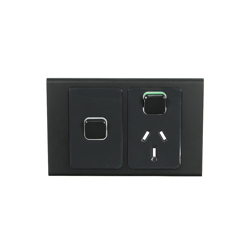 Clipsal Iconic STYL Single Switched Internal Power point with extra ...