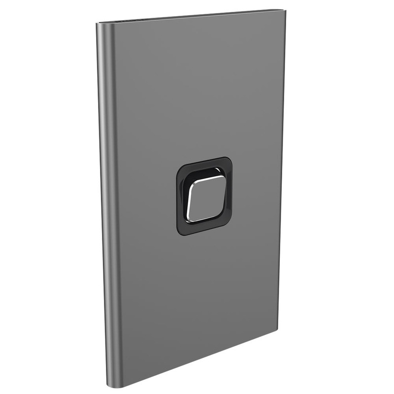Clipsal Iconic STYL S3041C-SH | 1 Gang Switch Cover Plate | Silver ...