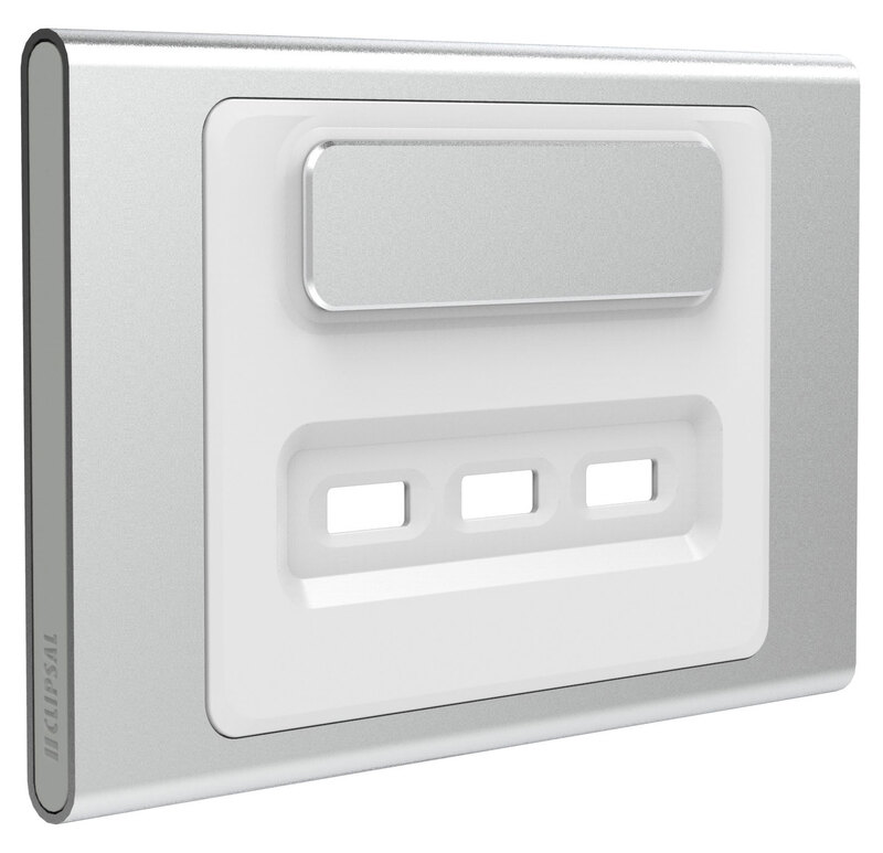 USB Charging Station | Clipsal Iconic STYL Switch Cover Plate Silver ...