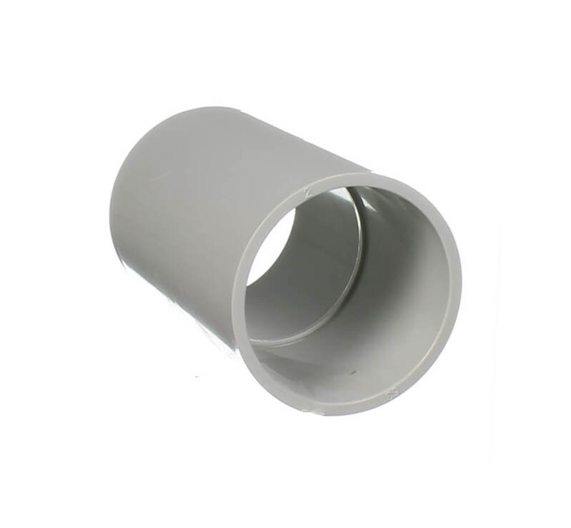 NLS TC63 | 63mm PVC Coupling Plain Grey