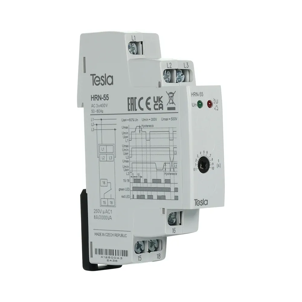 Tesla TESHRN-55 | Voltage Monitoring Relay 3P 400V