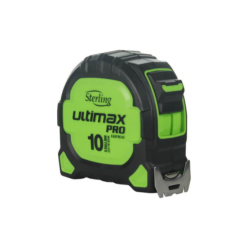 Sterling TMFXE1027 Ultimax Pro Tape Measure 10M - Easy Read for Tradesmen