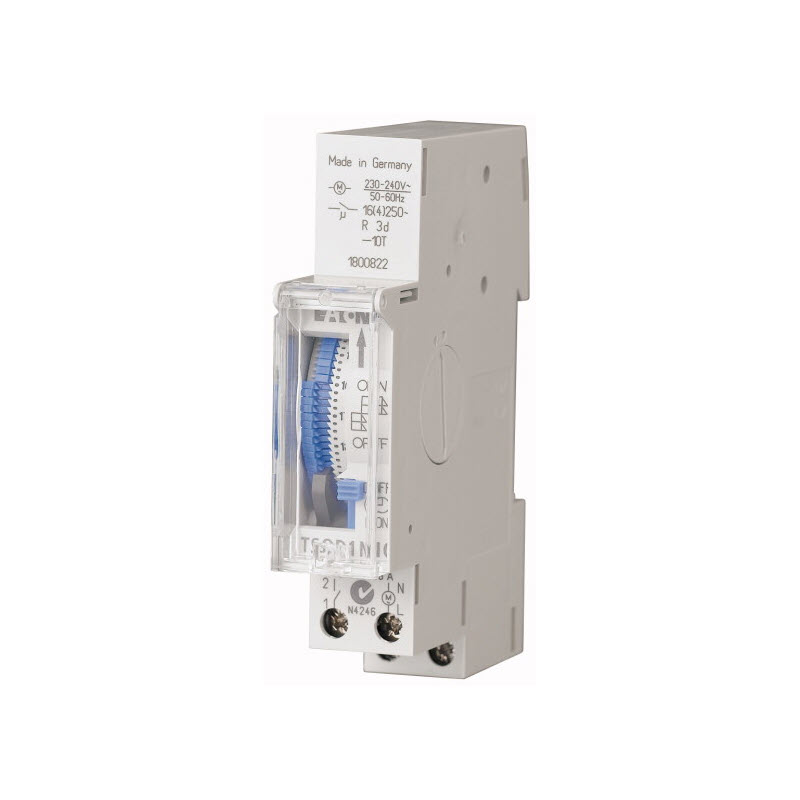 EATON TSQD1NO | Single pole timer 24Hr 16 amp Analogue N/O 144hr ...
