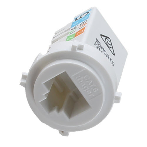 Hager Silhouette WBMCAT6 | Cat 6 Mech White - Hager Electrical