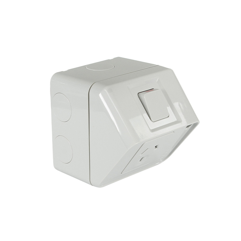 HAGER WBWP115S | Single Weatherproof Power Point GPO 15amp 250v IP53