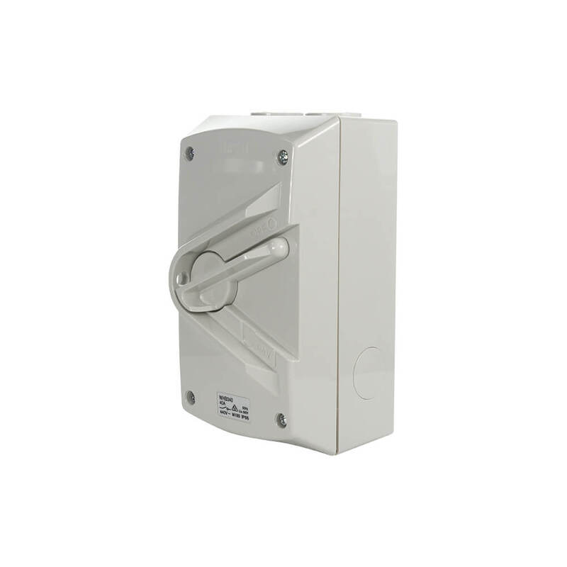 Clipsal WHB340-RG Weatherproof Isolator 3P 40A IP66 - Durable & Safe