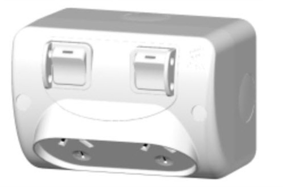 PDL WS0310-2 | Weatherproof Double Gpo 10amp 250v