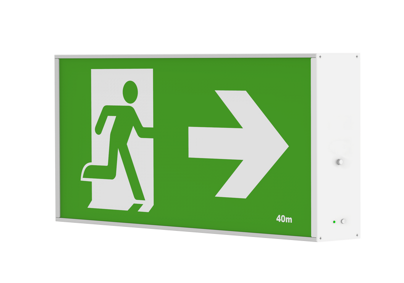XLED XEX40SML-D Double-Sided LED Exit Sign - Enhanced Safety for Large ...