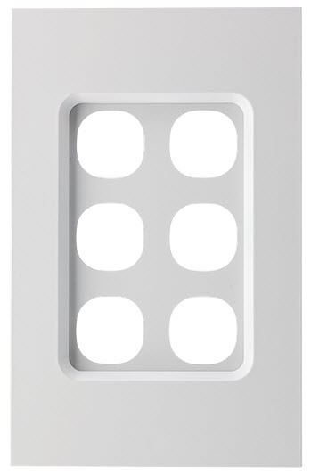 CLIPSAL SATURN ZEN Z4036VH-ZW | 6 Gang Grid & Plate Premium Matt Finish ...